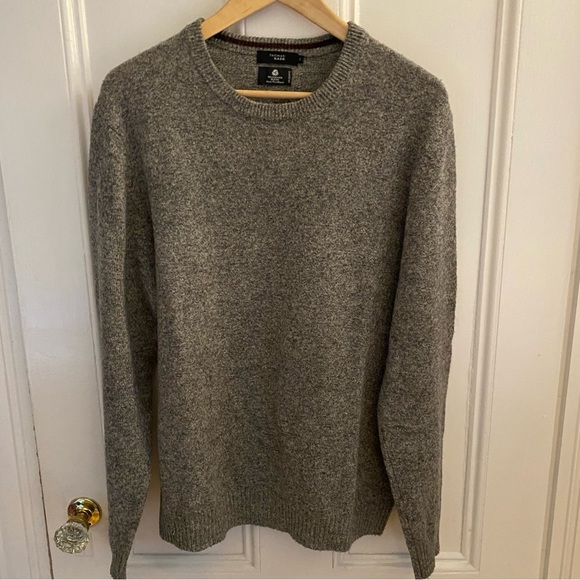 Thomas Nash | Sweaters | Thomas Nash Sweater Mens L Grey Woolmark Blend ...